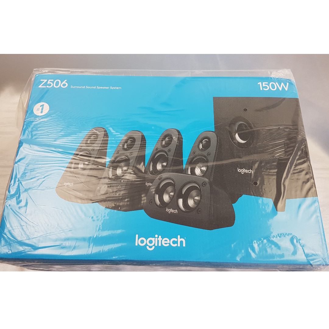 Logitech Z506 5.1 Surround Sound Home Theater Speaker System, Audio ...