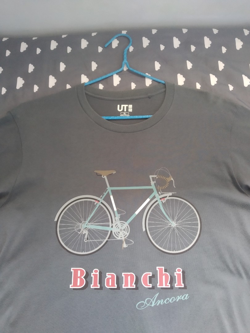 Uniqlo men Bianchi cycling tshirts, Men's Fashion, Tops & Sets, Formal ...