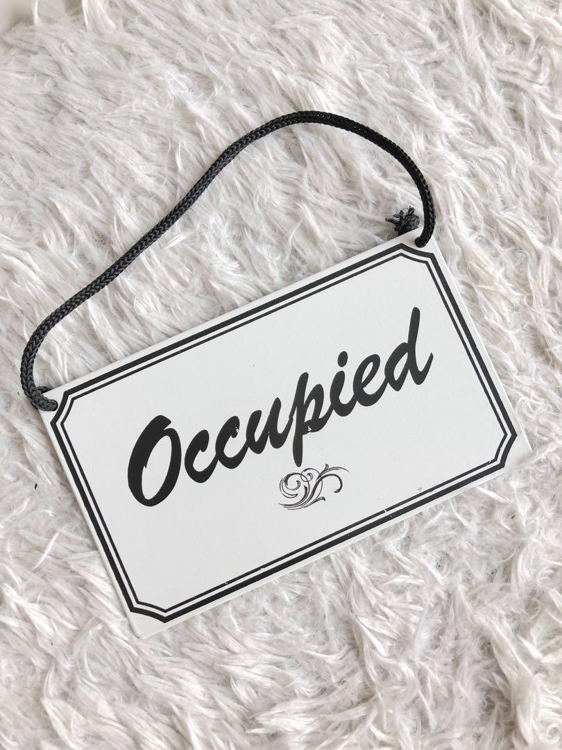 Vacant Occupied Hanging Toilet Shop Sign Metal Board, Hobbies & Toys ...