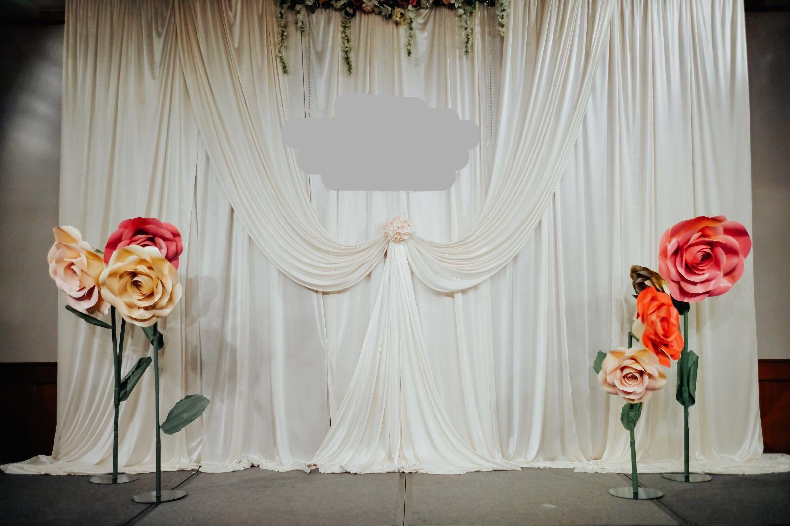 Giant Paper Flowers Wedding Backdrop | Best Flower Site