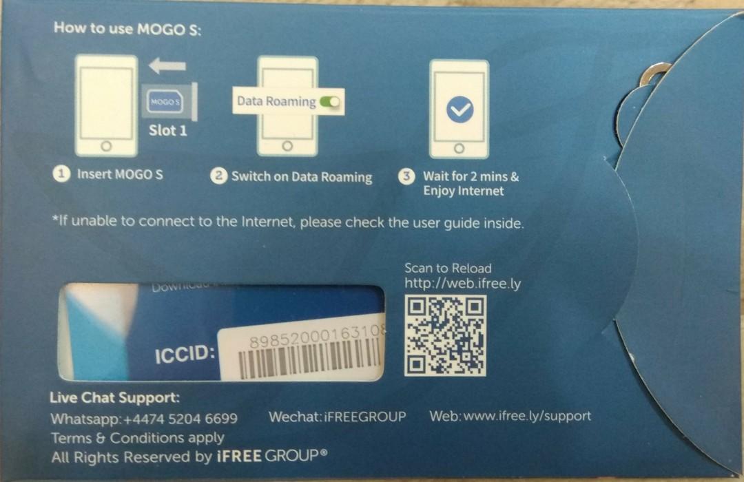 [Worldwide] Unlimited Data SIM for 24 hours - iFREE GROUP Mogo S ...