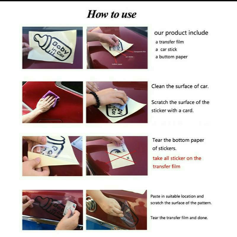 Auto / Manual Door Stickers *do not pull, please be gentle, slide to ...