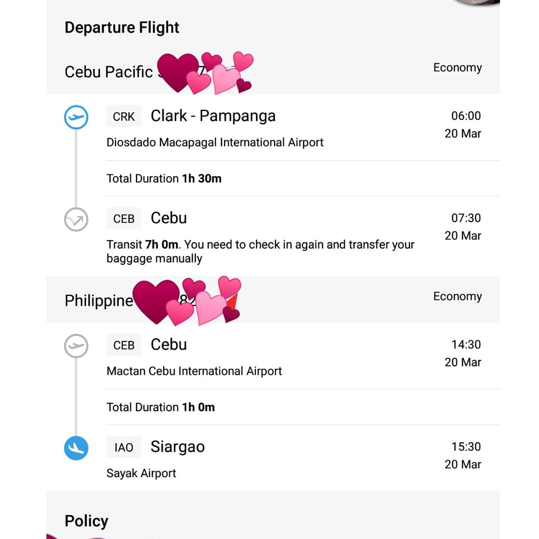 Clark to Siargao One-Way Ticket (Female), Tickets & Vouchers, Event ...