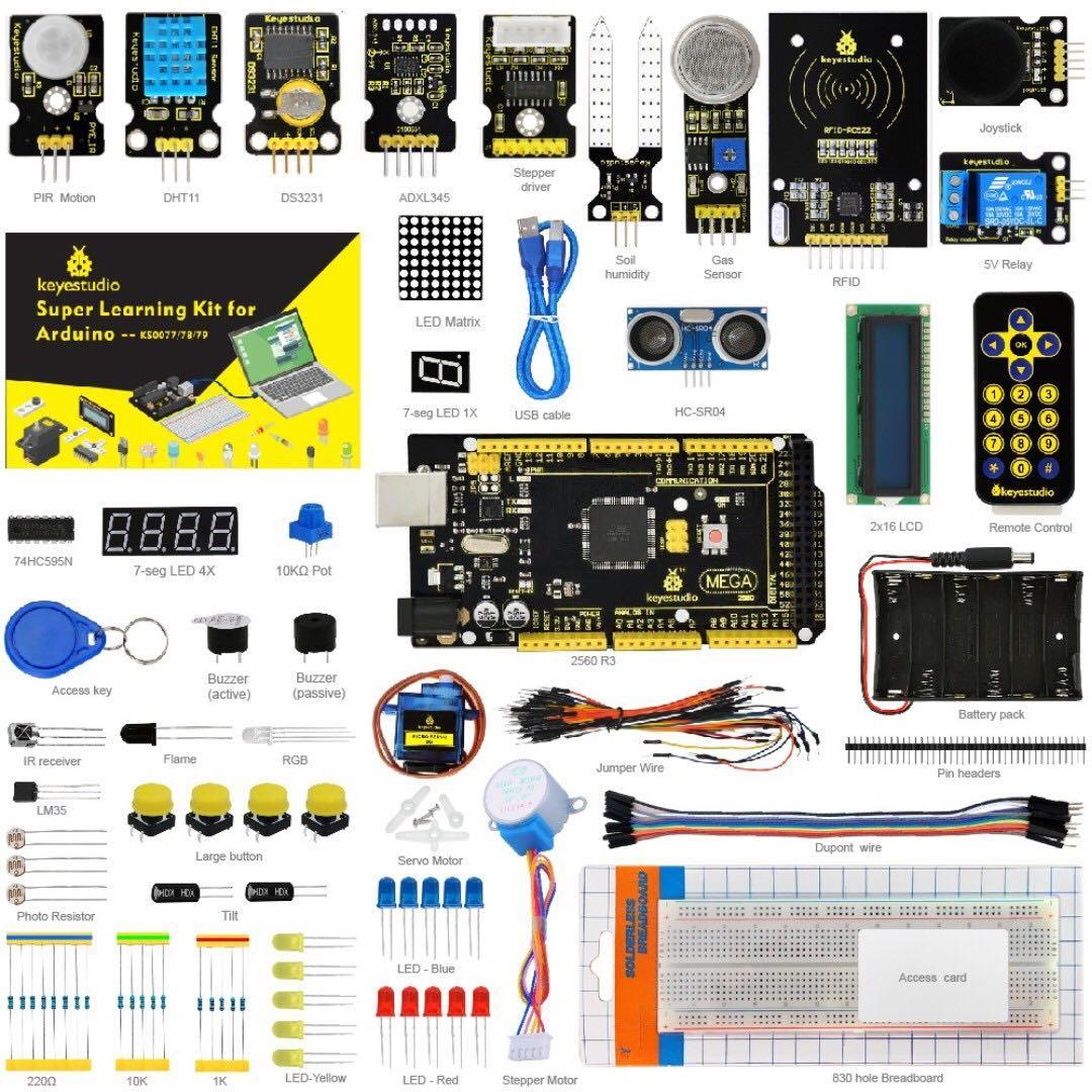 (FREE POSLAJU) Keyestudio Super Learning Kit for Arduino, TV & Home Appliances, TV ...