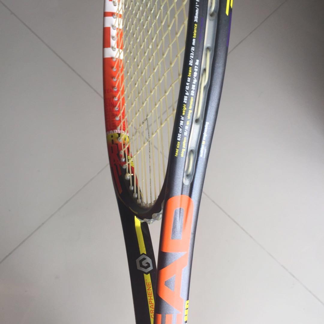 Head graphene radical Mp tennis racket, Sports Equipment, Sports ...
