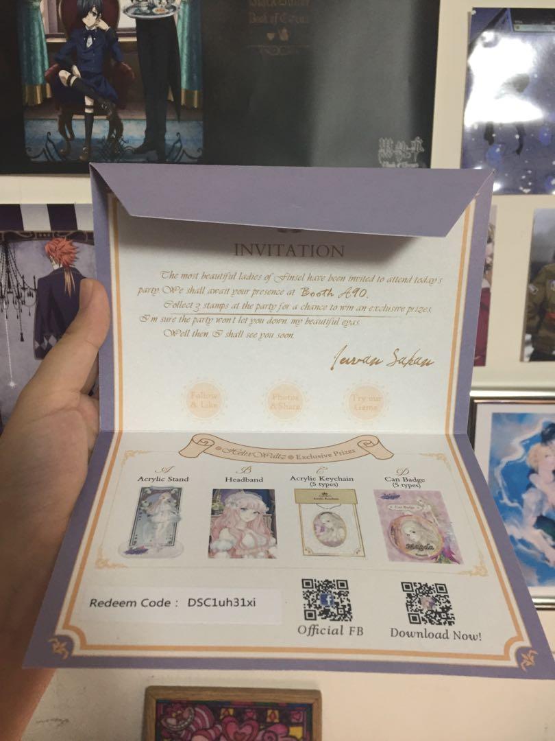 Helix waltz invitation card, Hobbies & Toys, Memorabilia & Collectibles ...