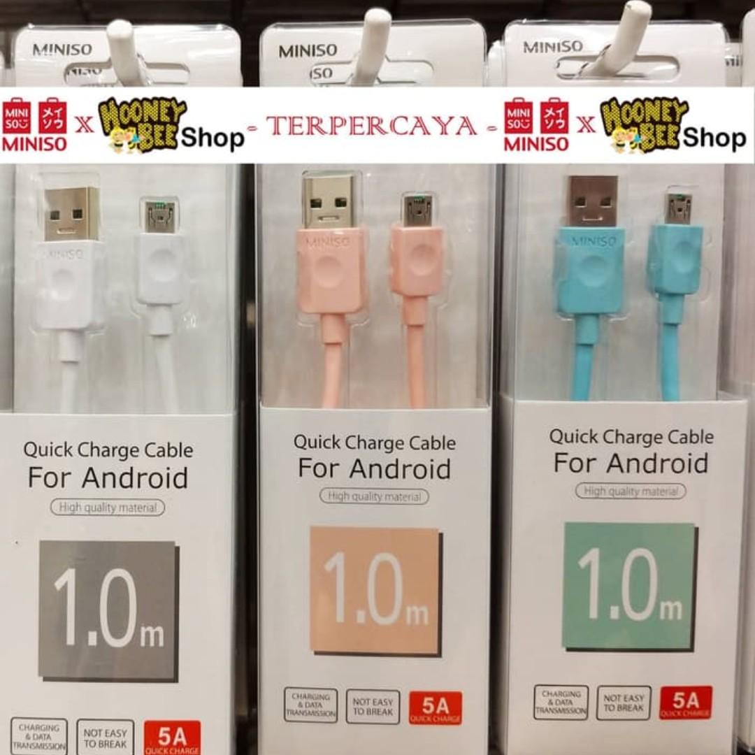 Kabel Data Miniso USB Fast Charging 5 A Miniso Original, Telepon ...