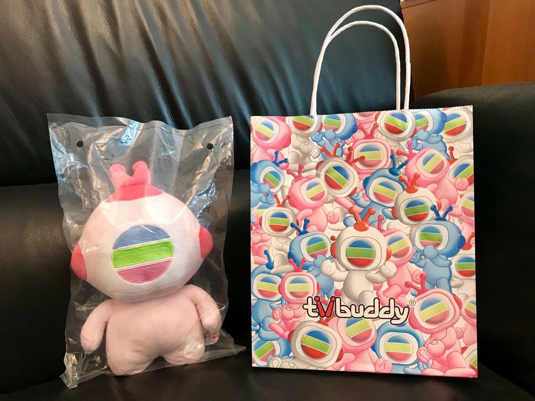 Limited edition pink TVB TVBuddy plush from Hong Kong, Hobbies & Toys, Toys & Games on Carousell