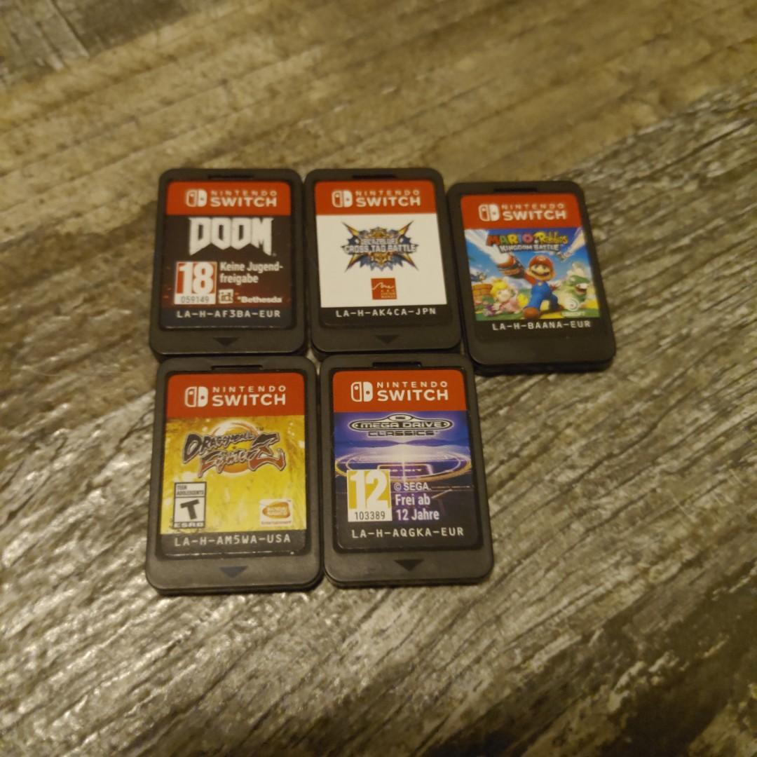 NS Switch Games Doom, Blazblue, Mario+Rabbids, DragonballZ, Sega Classic, Video Gaming, Video ...