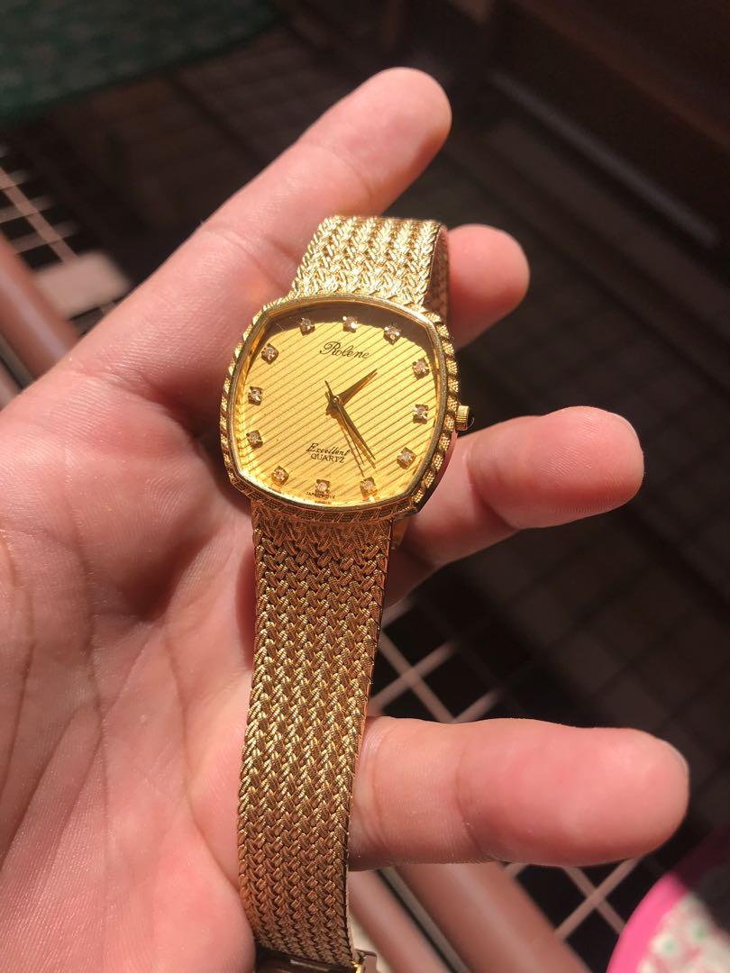 RUSH RUSH RUSH! Used Vintage ROLENE Excellent Ladies Gold Watch like ...