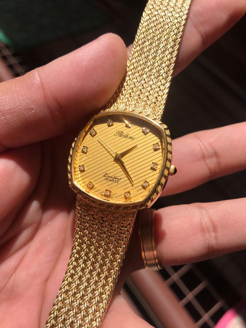 RUSH RUSH RUSH! Used Vintage ROLENE Excellent Ladies Gold Watch like ...
