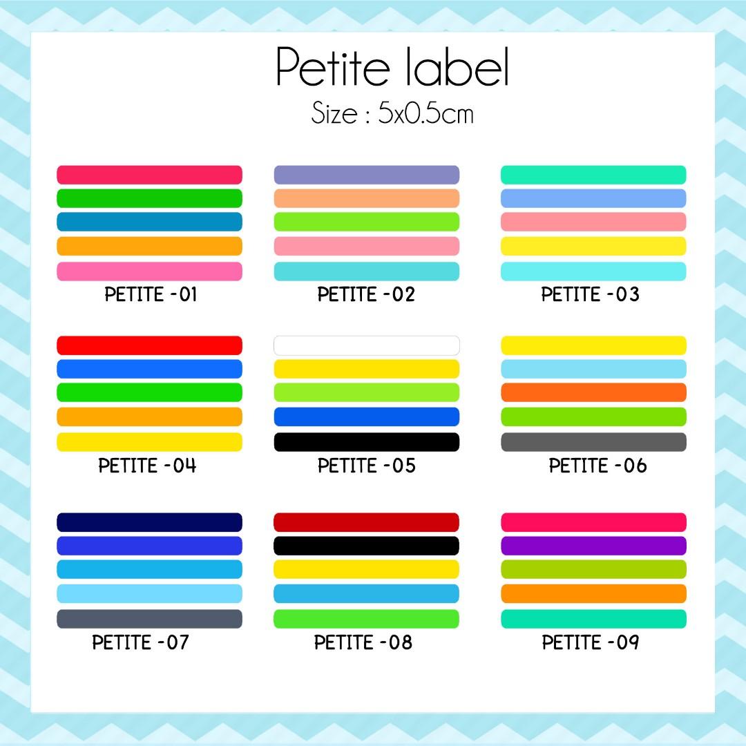 Slim name sticker /name label, Hobbies & Toys, Stationery & Craft, Art ...