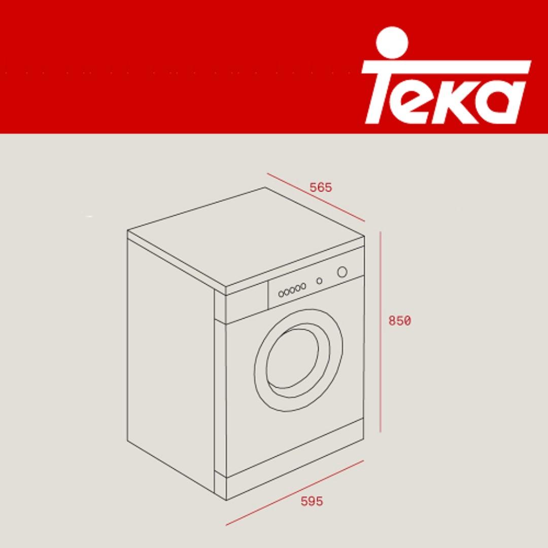 TEKA TKD 1480 Free-standing 8kg Washing Machine, TV & Home Appliances ...