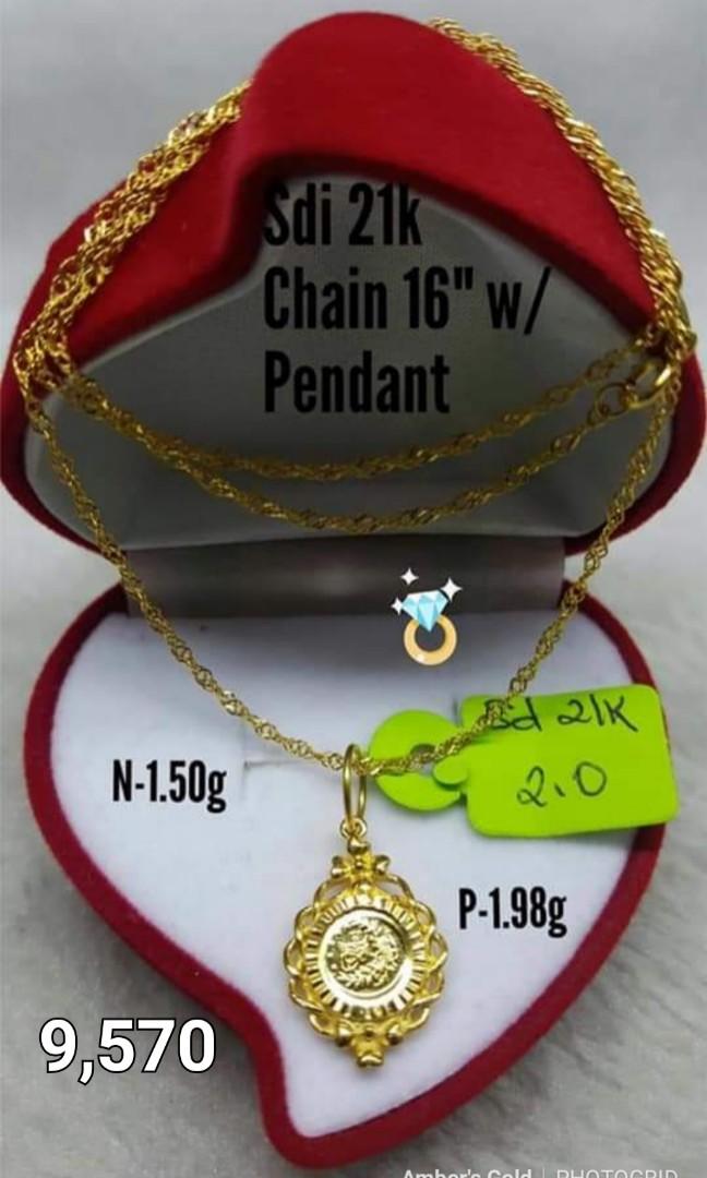 21k Saudi gold necklace in assorted designs, Women's Fashion, Jewelry ...