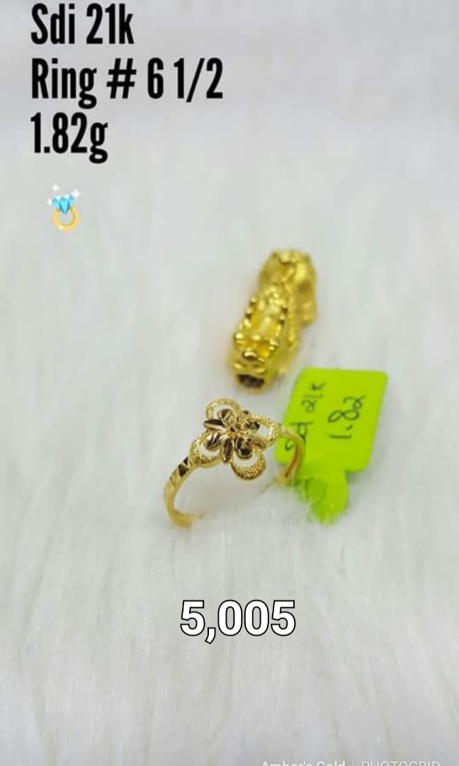 21k Saudi gold rings in assorted designs, Women's Fashion, Jewelry ...