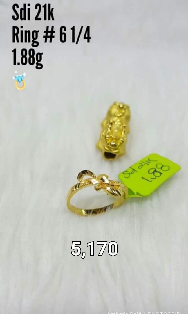 21k Saudi gold rings in assorted designs, Women's Fashion, Jewelry ...