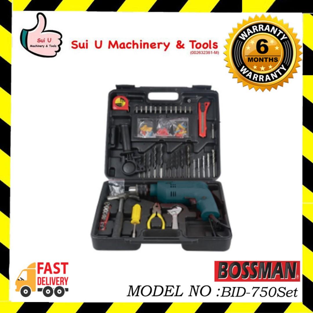 BOSSMAN BID-750SET Impact Drill C/W Tool Kit 13mm, TV & Home Appliances ...