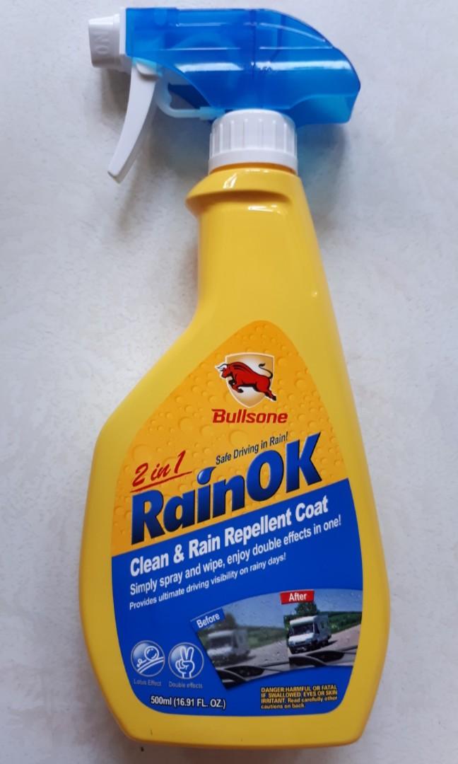 Bullsone RainOK Clean and Rain Repellent 2 in 1 500ml, Car Accessories ...