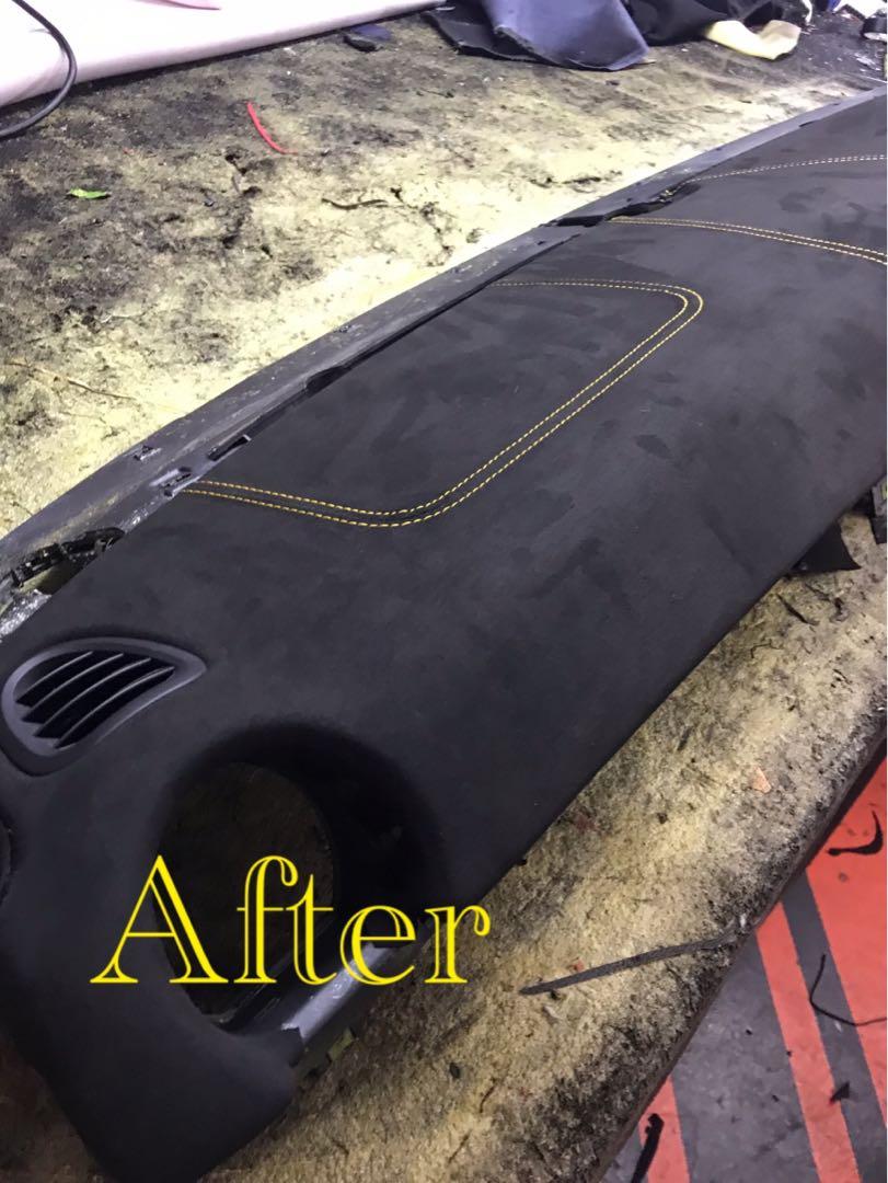 Car dashboard steering rewrap alcantara, Car Accessories, Accessories ...