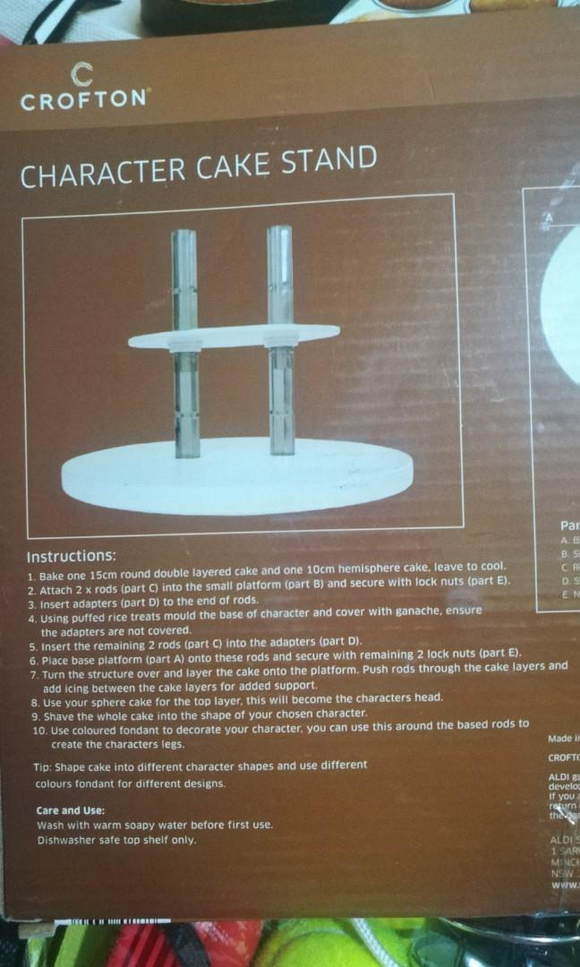 Crofton Character Cake Stand, TV & Home Appliances, Kitchen Appliances ...