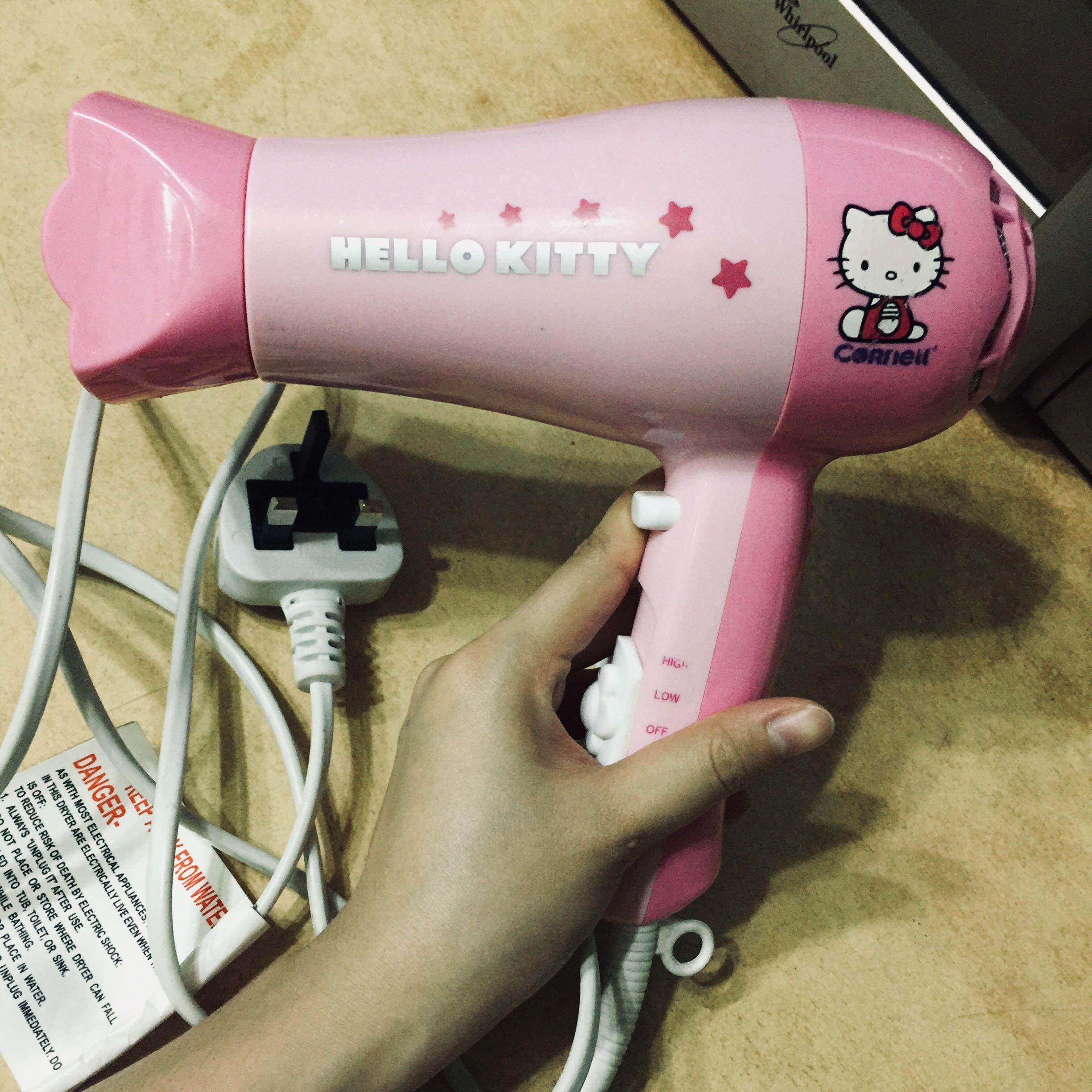 Hello kitty hair dryer, Beauty & Personal Care, Hair on Carousell