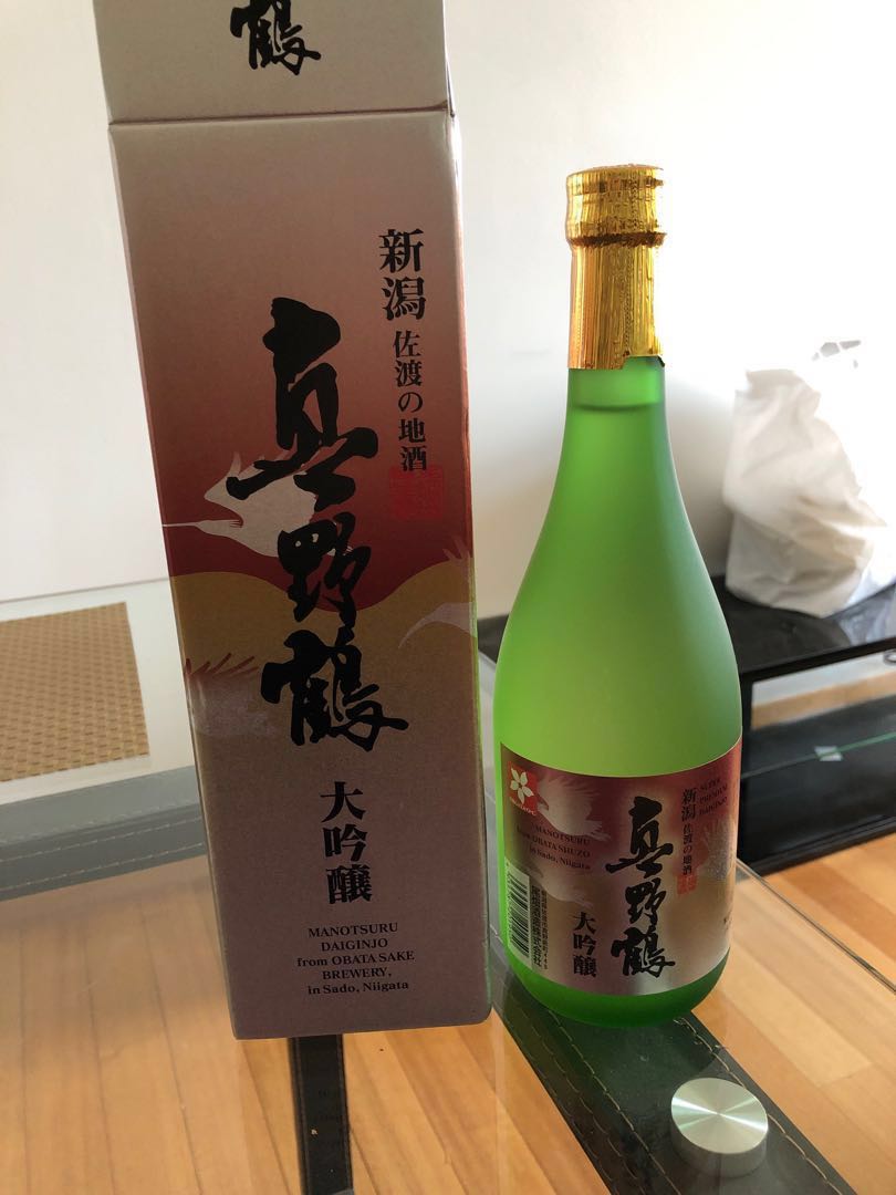 Japanese sake Manotsuru, Food & Drinks, Alcoholic Beverages on Carousell
