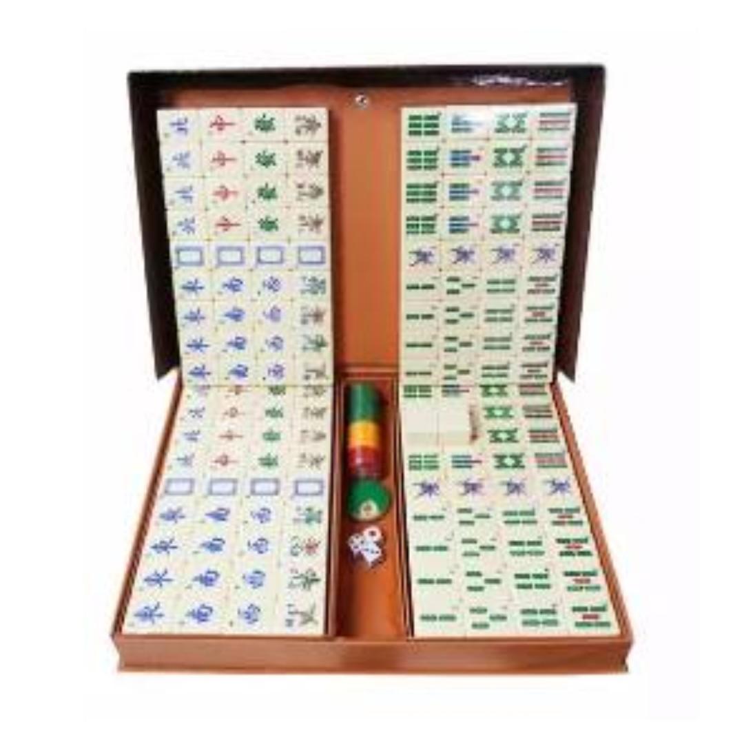 Mahjong set color Ivory Mahjong With Number, Sports Equipment, Sports ...