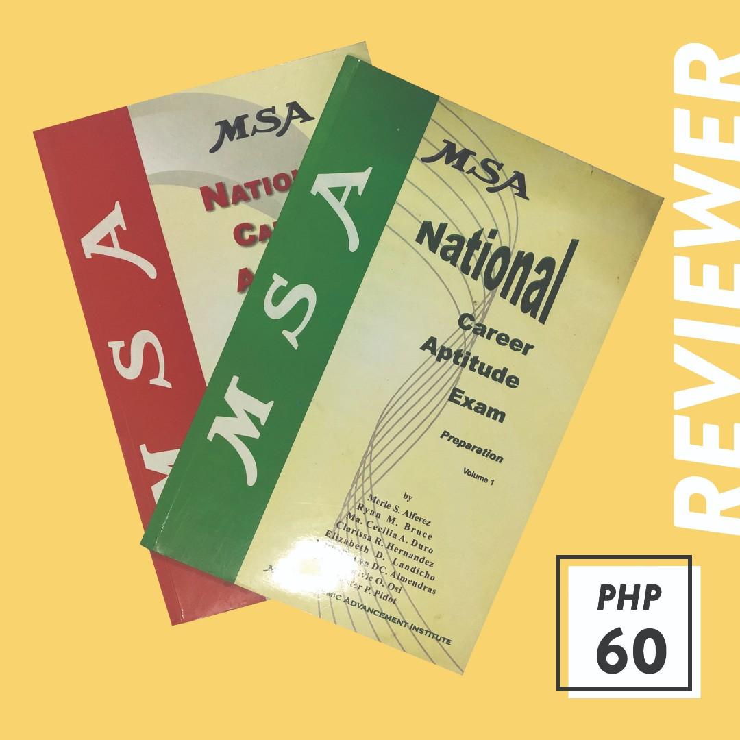 MSA NCAE Reviewer, Hobbies & Toys, Books & Magazines, Assessment Books ...