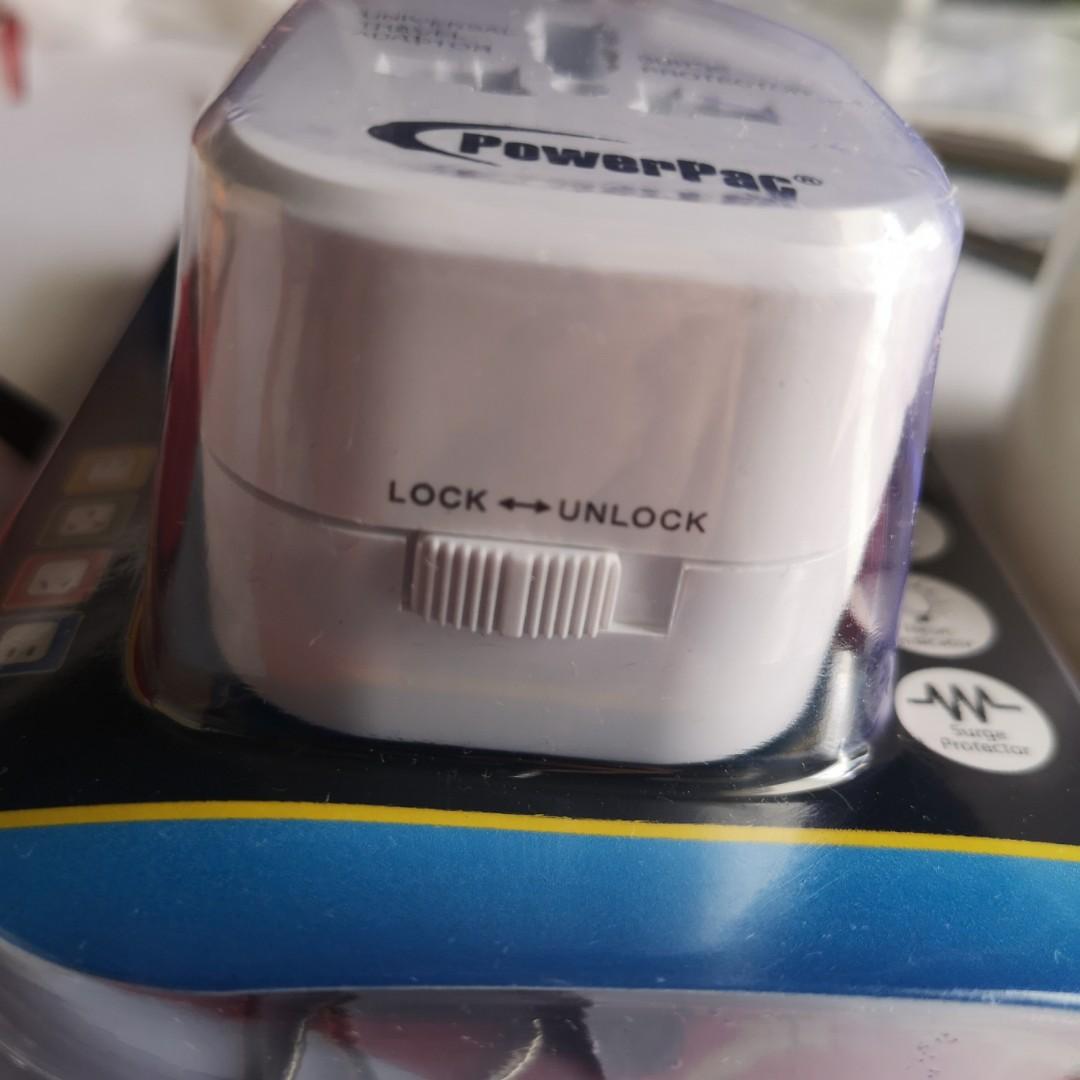 NT_BN PowerPac Universal Travel Adapter + Surge Protect, TV & Home ...