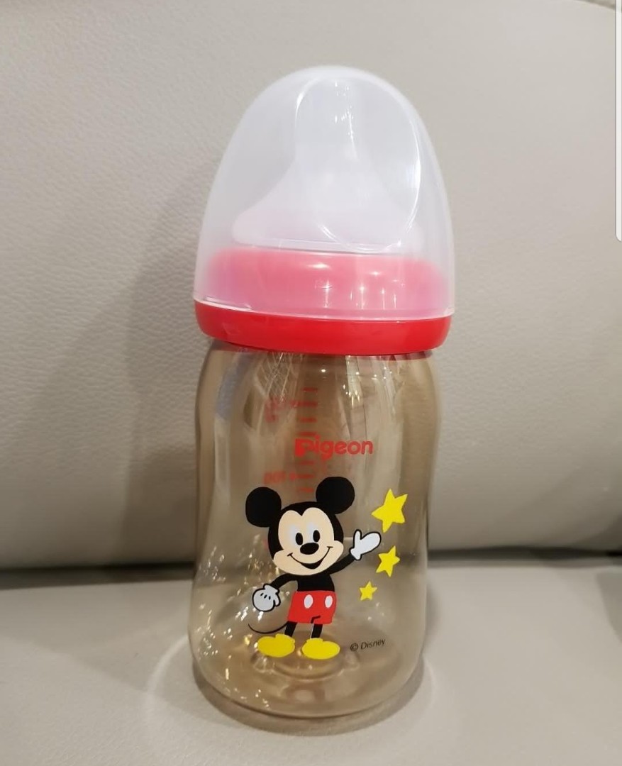Pigeon Limited Edition Mickey Version (160ml), Babies & Kids, Nursing & Feeding, Breastfeeding ...