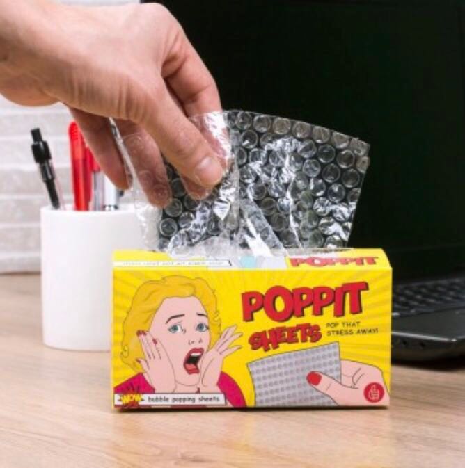 Poppit Sheets Stress Relief Bubble Wrap Dispenser, Everything Else on ...