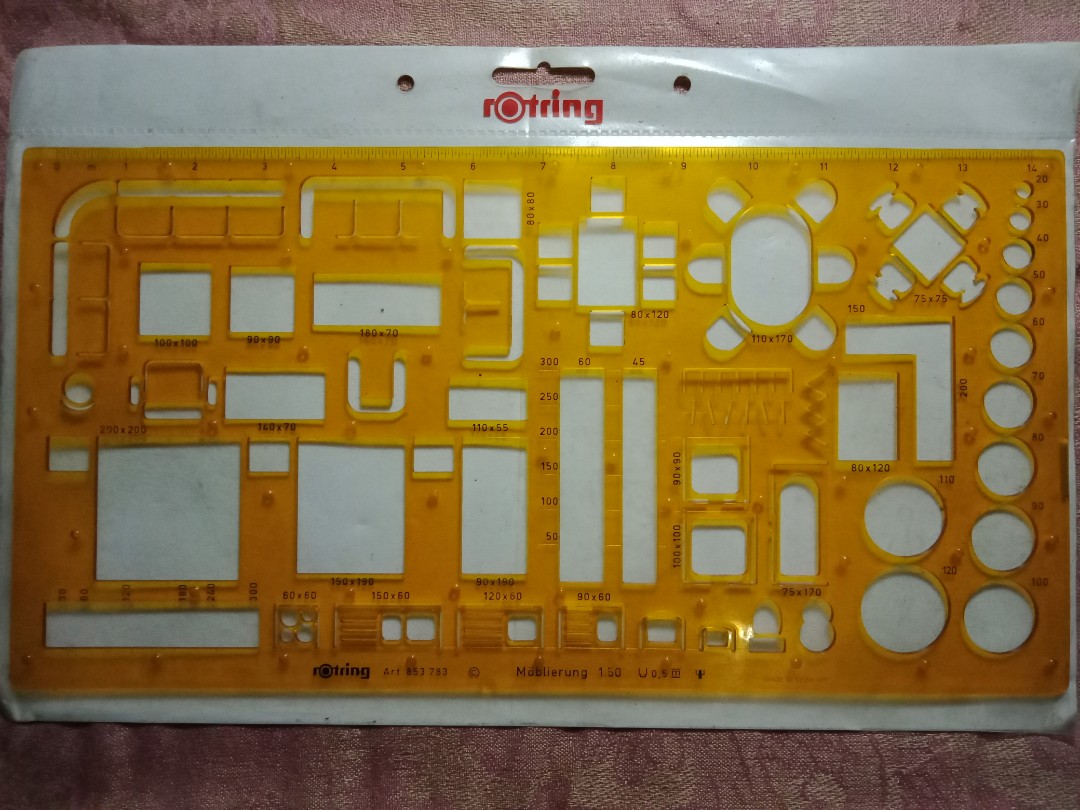 Rotring Furniture Templates, Hobbies & Toys, Stationary & Craft, Craft ...