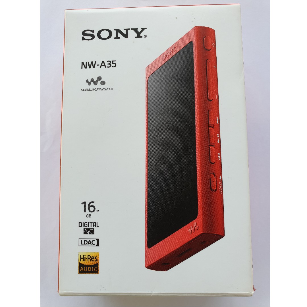 SONY Walkman A series NW-A35 Red, Audio, Portable Music Players on ...
