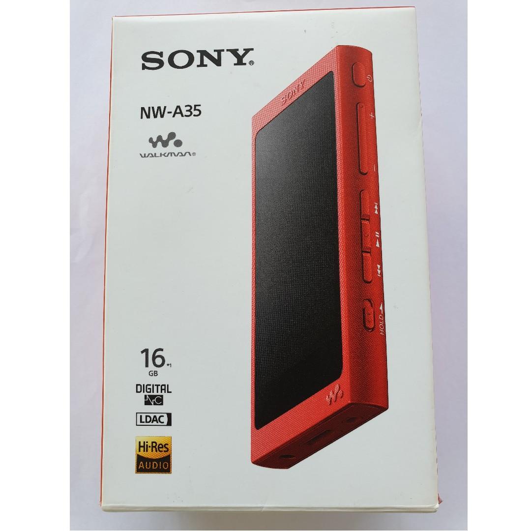 SONY Walkman A series NW-A35 Red, Audio, Portable Music Players on ...