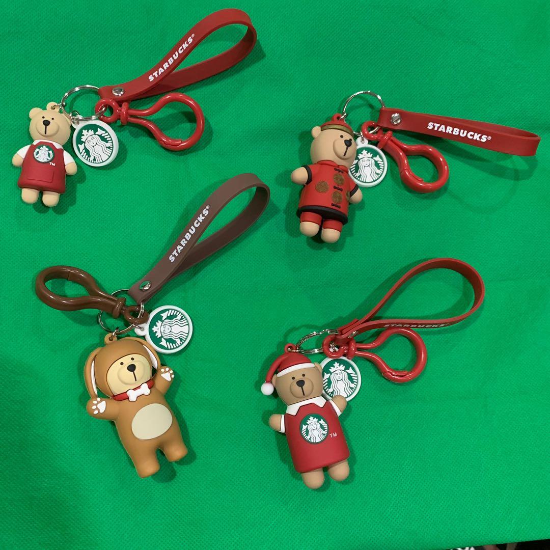 Starbucks bearista keychain, Hobbies & Toys, Stationary & Craft, Handmade Craft on Carousell