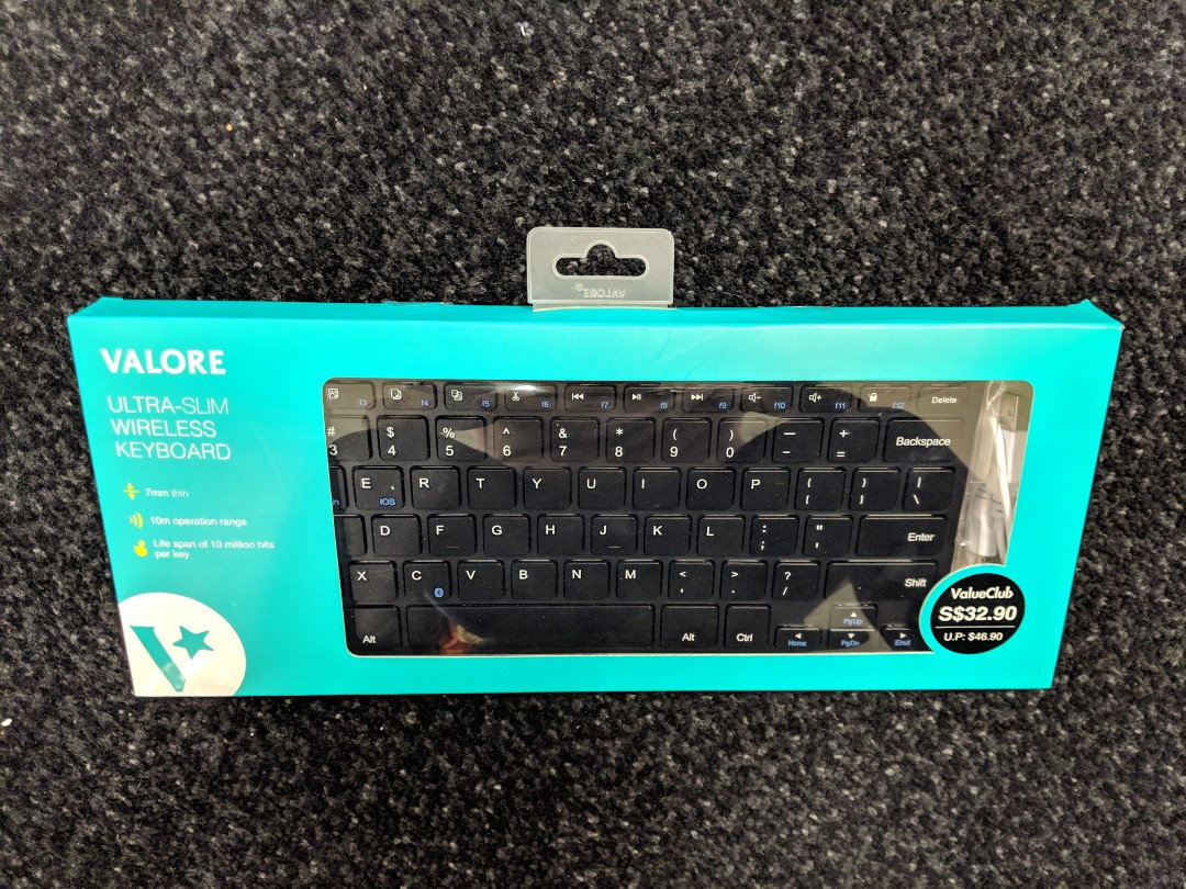 Valore Ultra Slim keyboard, Electronics, Computer Parts & Accessories ...