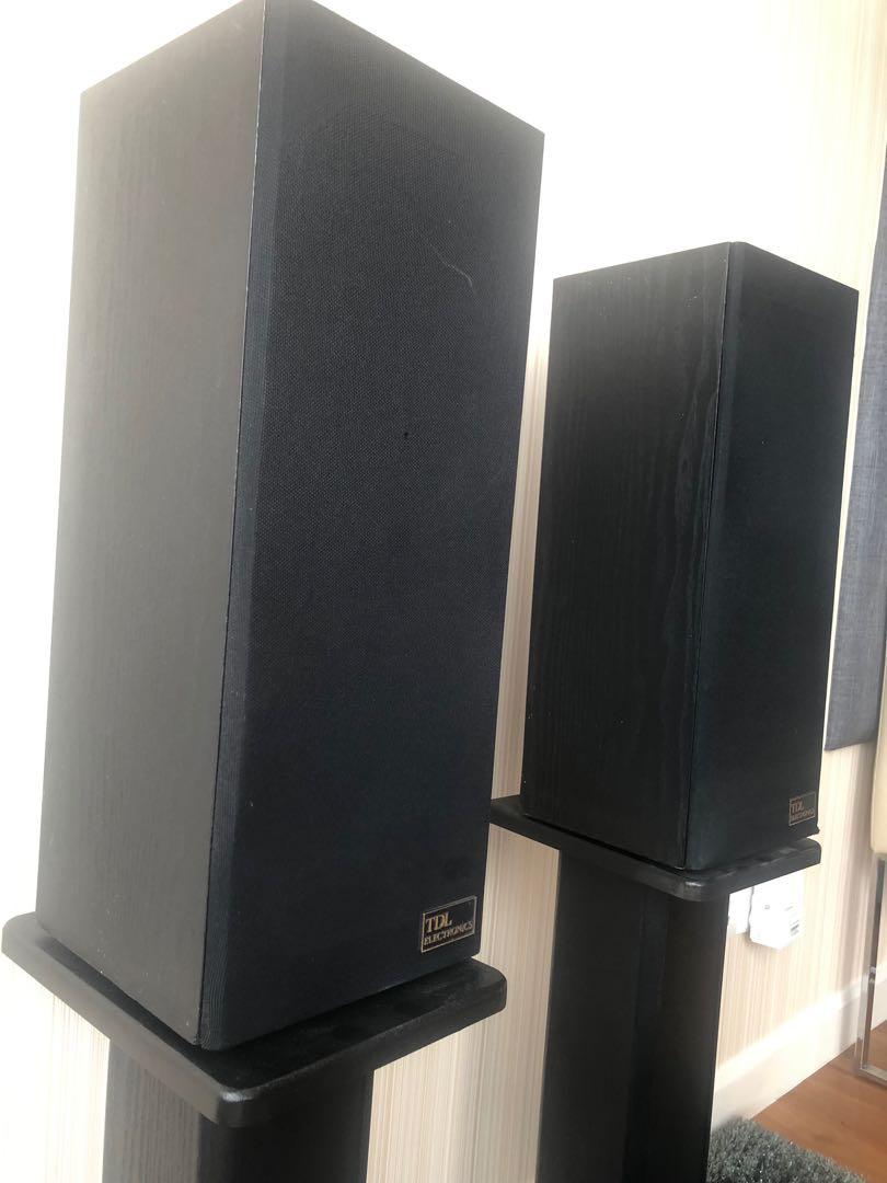 Vintage TDL NFM2 speakers + wooden stands, Hobbies & Toys, Music ...