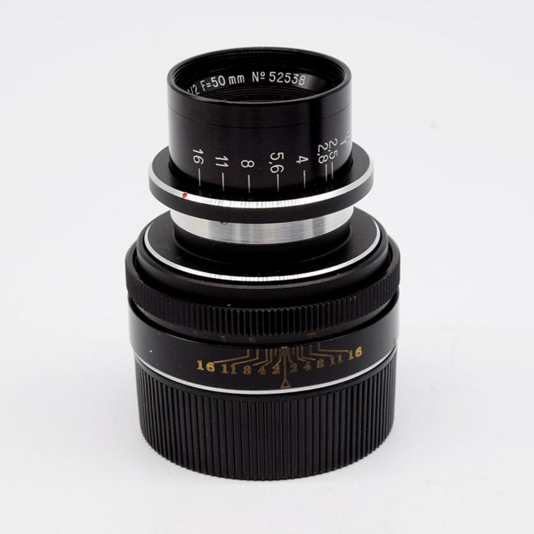 【美品法國電影鏡】APOCHROMAT KINOPTIK PARIS 50/2 FOCALE 電影鏡 已改LEICA M口#HK8119 ...