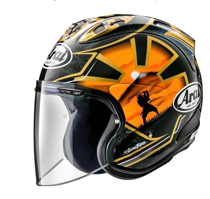 Arai vz ram samurai, Motorcycles, Motorcycle Apparel on Carousell