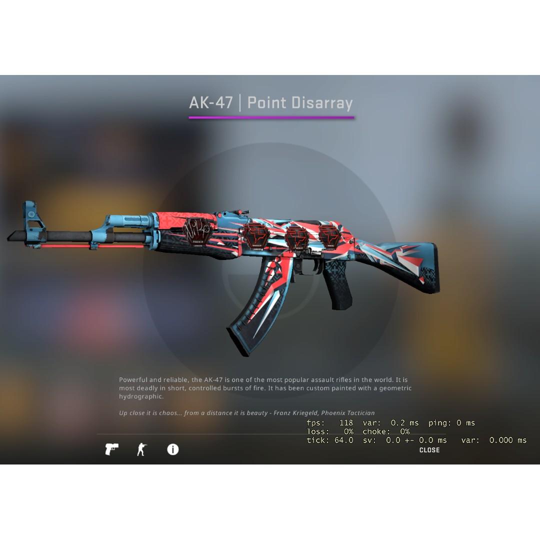Csgo Ak 47 Point Disarray Field Tested Hobbies And Toys Toys And Games On Carousell