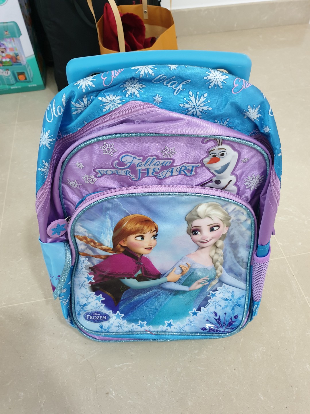 Disney Frozen trolley bag, Babies & Kids, Going Out, Diaper Bags ...