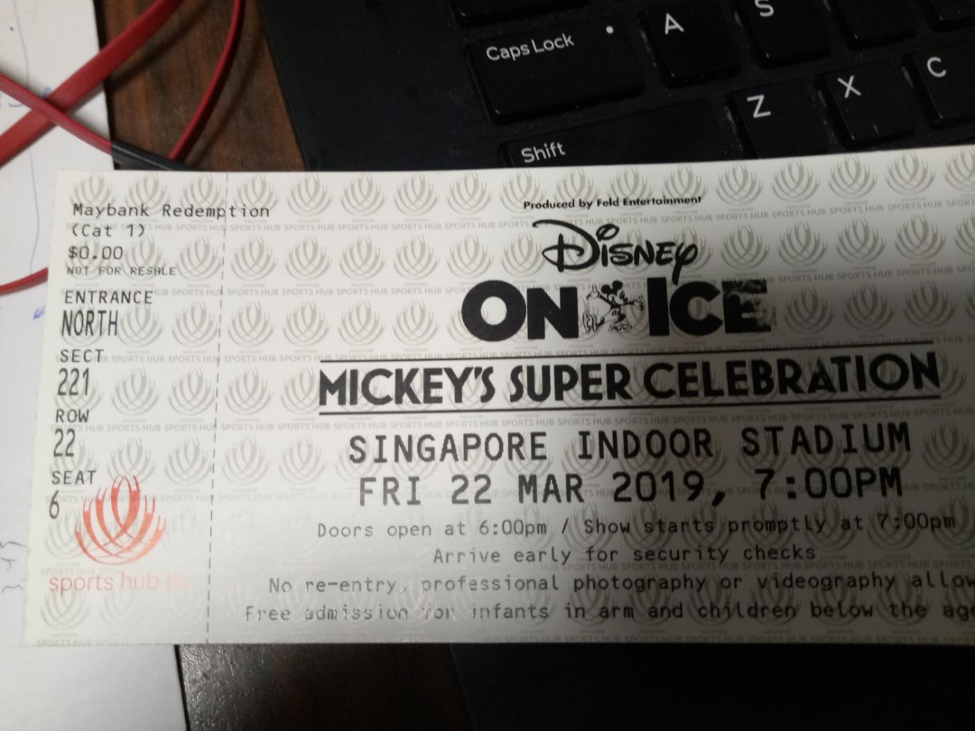Disney on ice tickets, Tickets & Vouchers, Event Tickets on Carousell