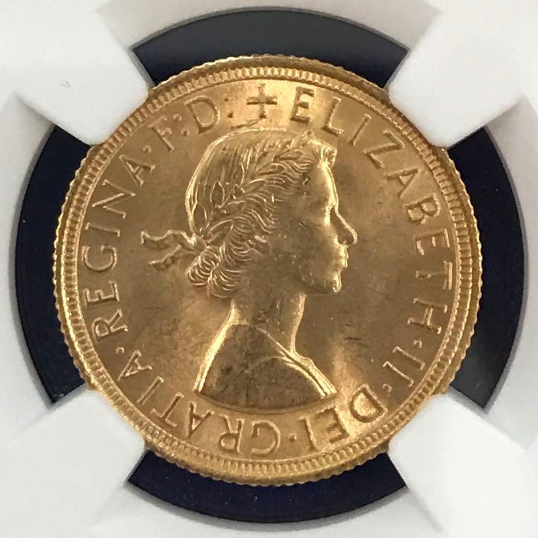 Great Britain Sovereign Elizabeth II 1958 Gold Coin, Hobbies & Toys ...