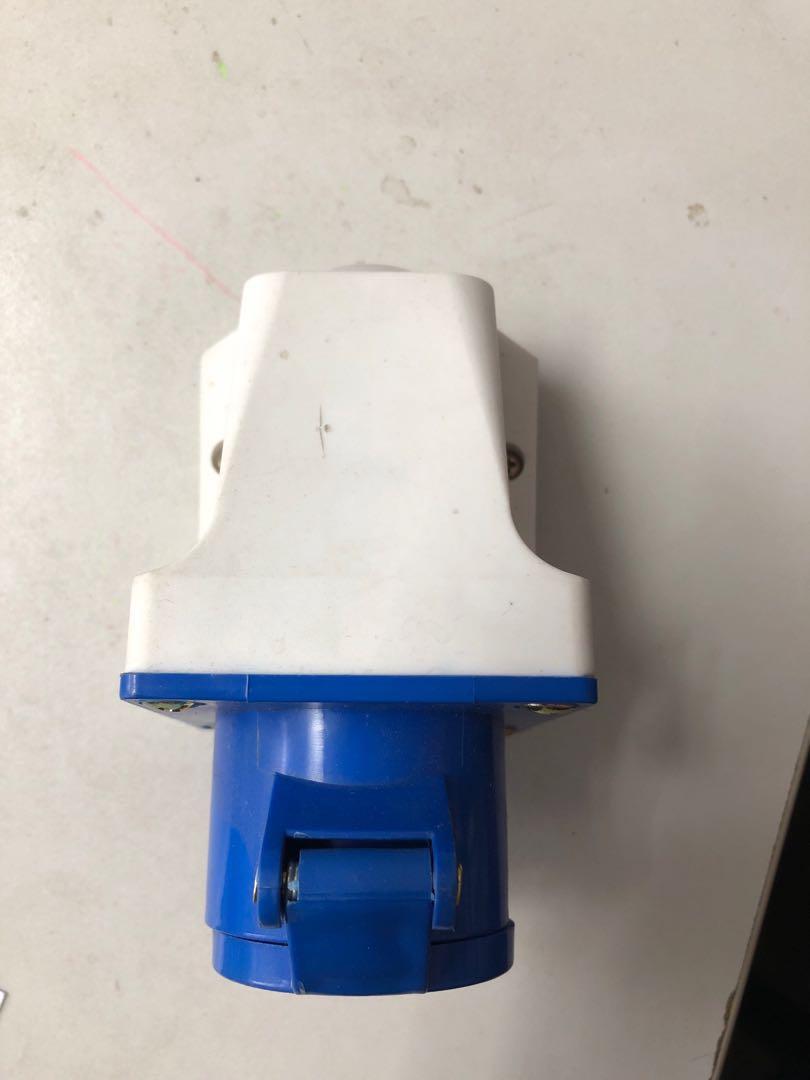 Industrial socket wall mount type 16A/3P, Everything Else on Carousell