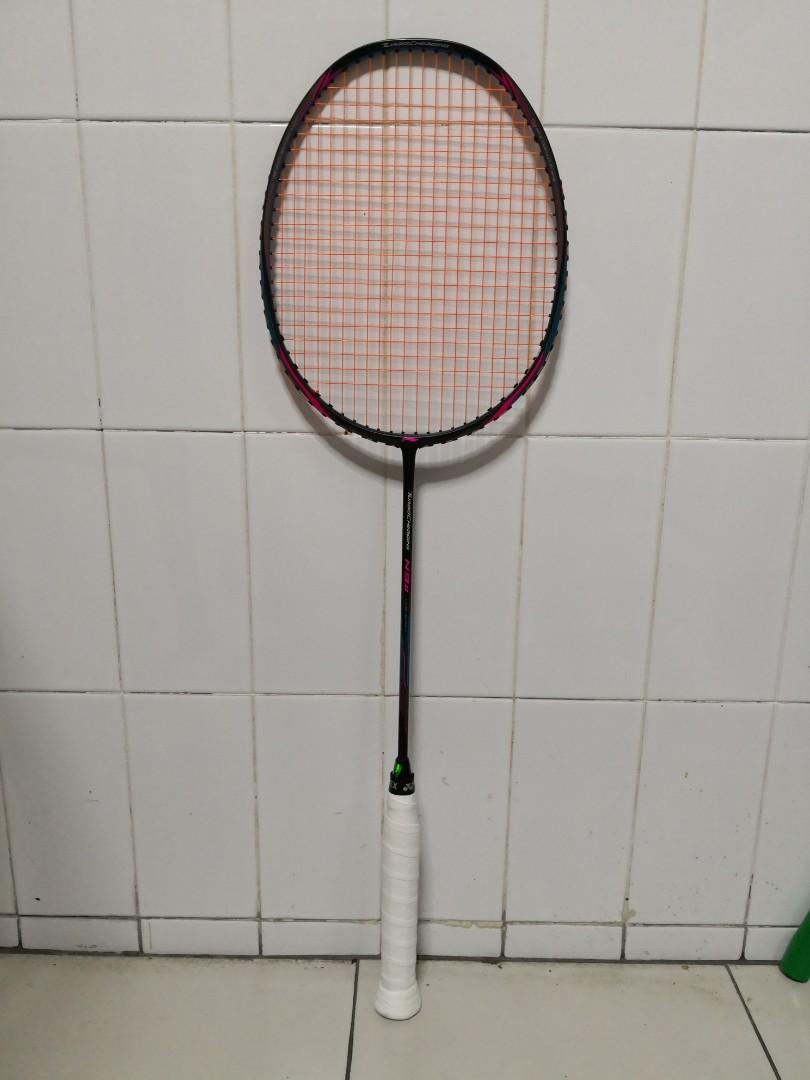 Li Ning N9II (Black/Pink) Badminton Racket, Sports Equipment, Sports ...