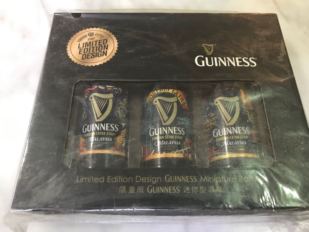 Limited Edition Guinness 50th Anniversary Miniature Bottles SEALED ...