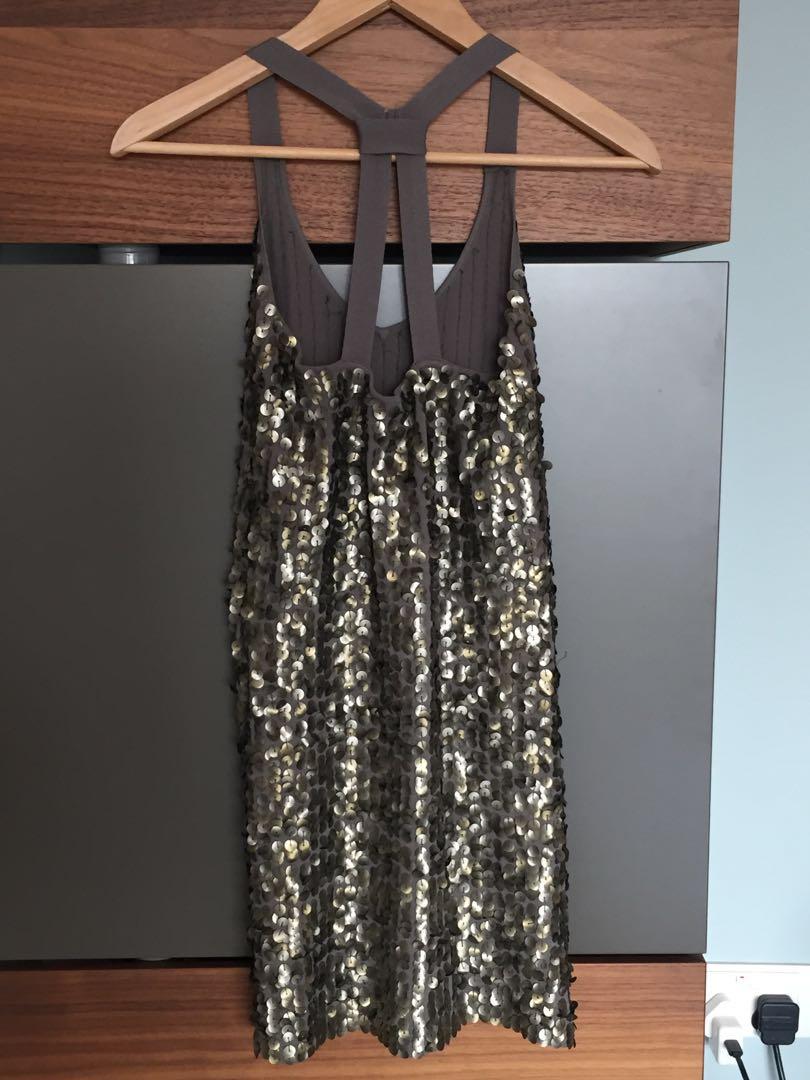 Mango Sequin Party Dress, Women's Fashion, Dresses & Sets, Evening ...