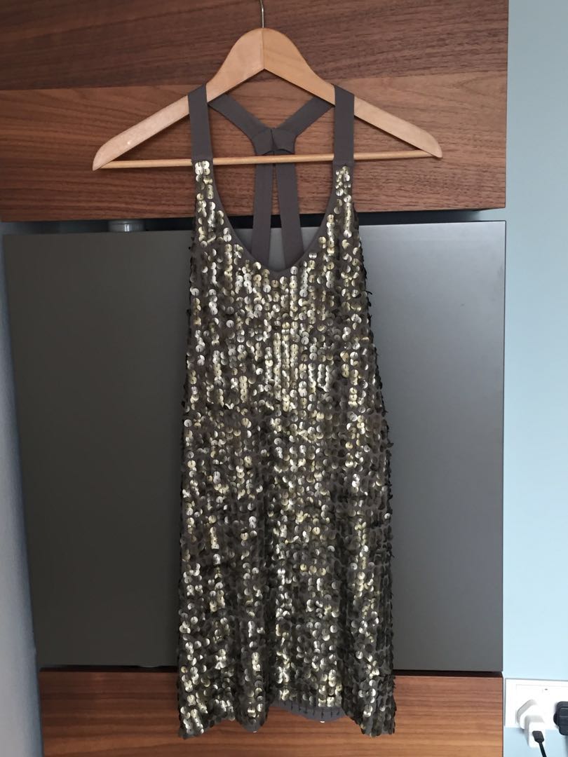 Mango Sequin Party Dress, Women's Fashion, Dresses & Sets, Evening ...