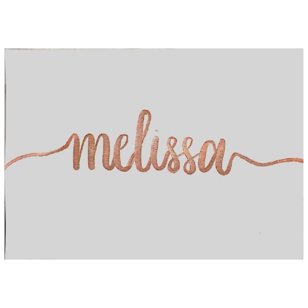'Melissa' Calligraphy Card, Hobbies & Toys, Stationery & Craft ...