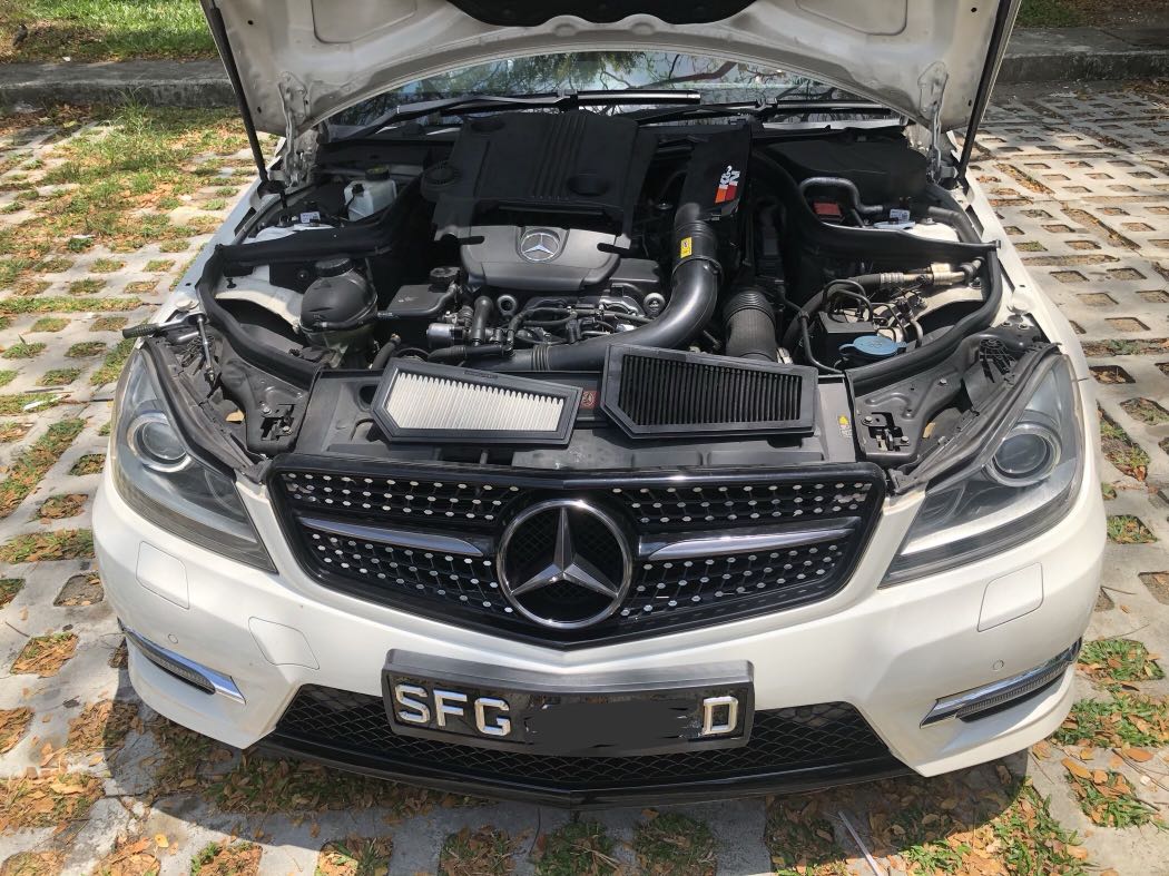 Mercedes w204 m271 installed with Hurricane Air Filter, Car Accessories ...